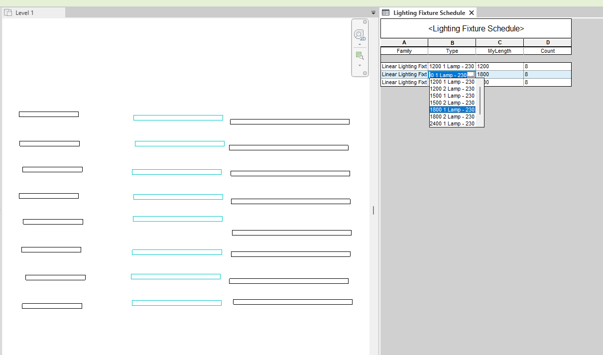 Light fixture length in schedule not populating - Autodesk Community