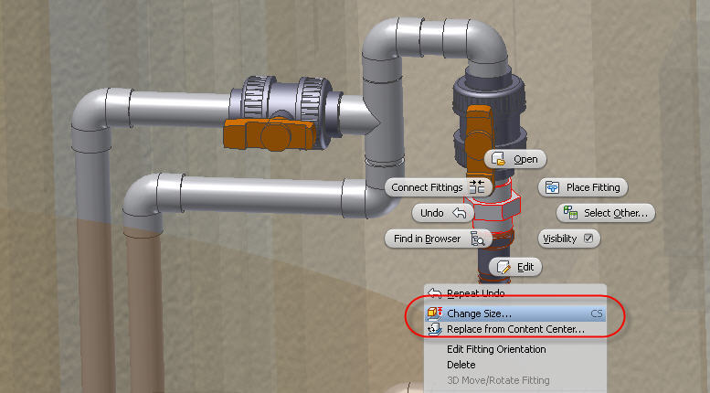 Solved: Tube and Pipe: change size for selected components - Autodesk Community