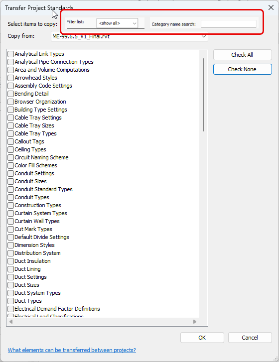 Transfer Project Standard - Autodesk Community