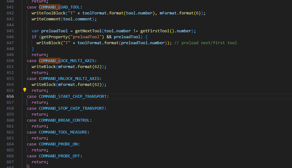 FANUC Post Processor - Add M code to Unlock/Lock B Axis for Rotation ...