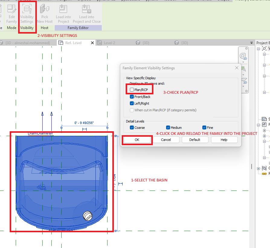 Solved: family displaying in wireframe while view is hidden line - Autodesk Community