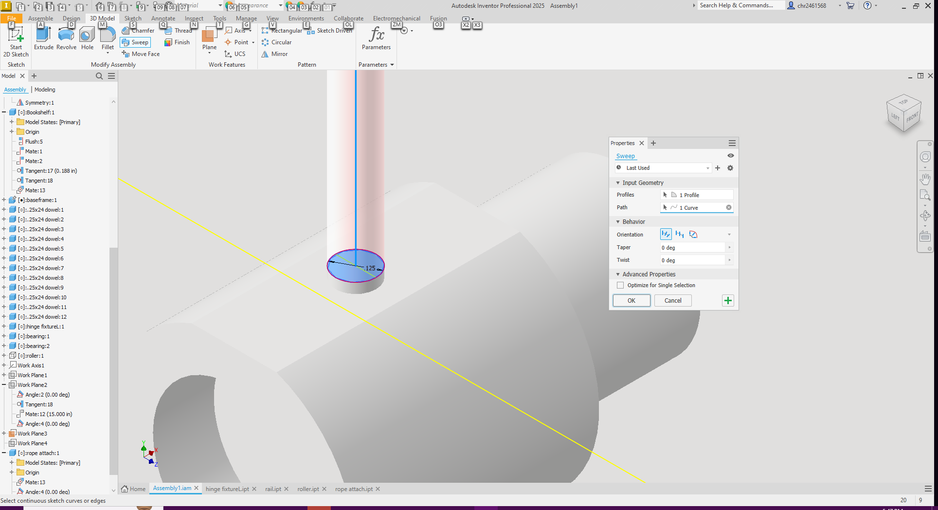 Solved: Not able to sweep - Autodesk Community