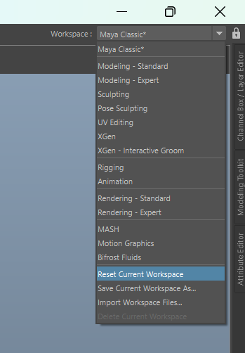 Maya 2017 gets permanently "stuck" on CTRL+SPACE full-screen after a ...