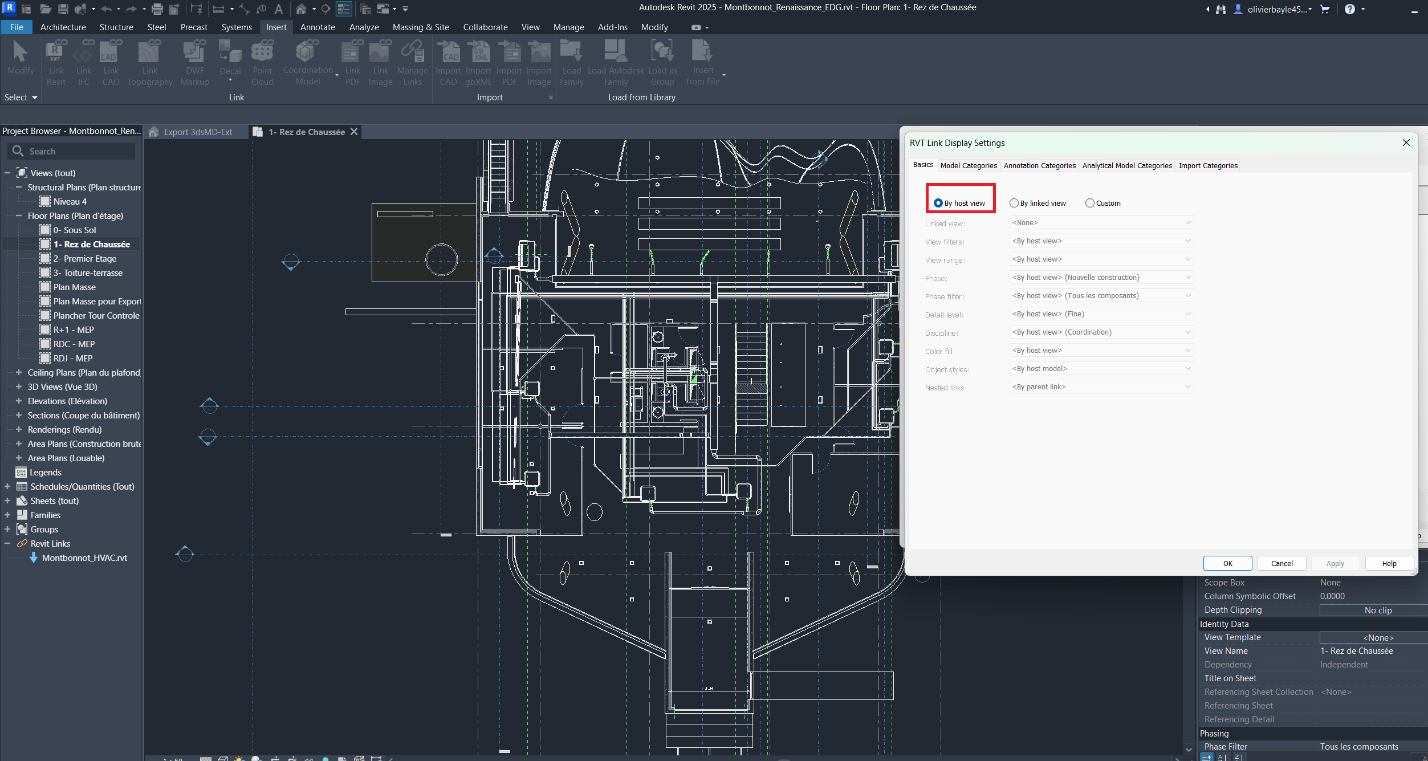 Modele coordination in Revit : more visualization controls (as linked model) - Autodesk Community