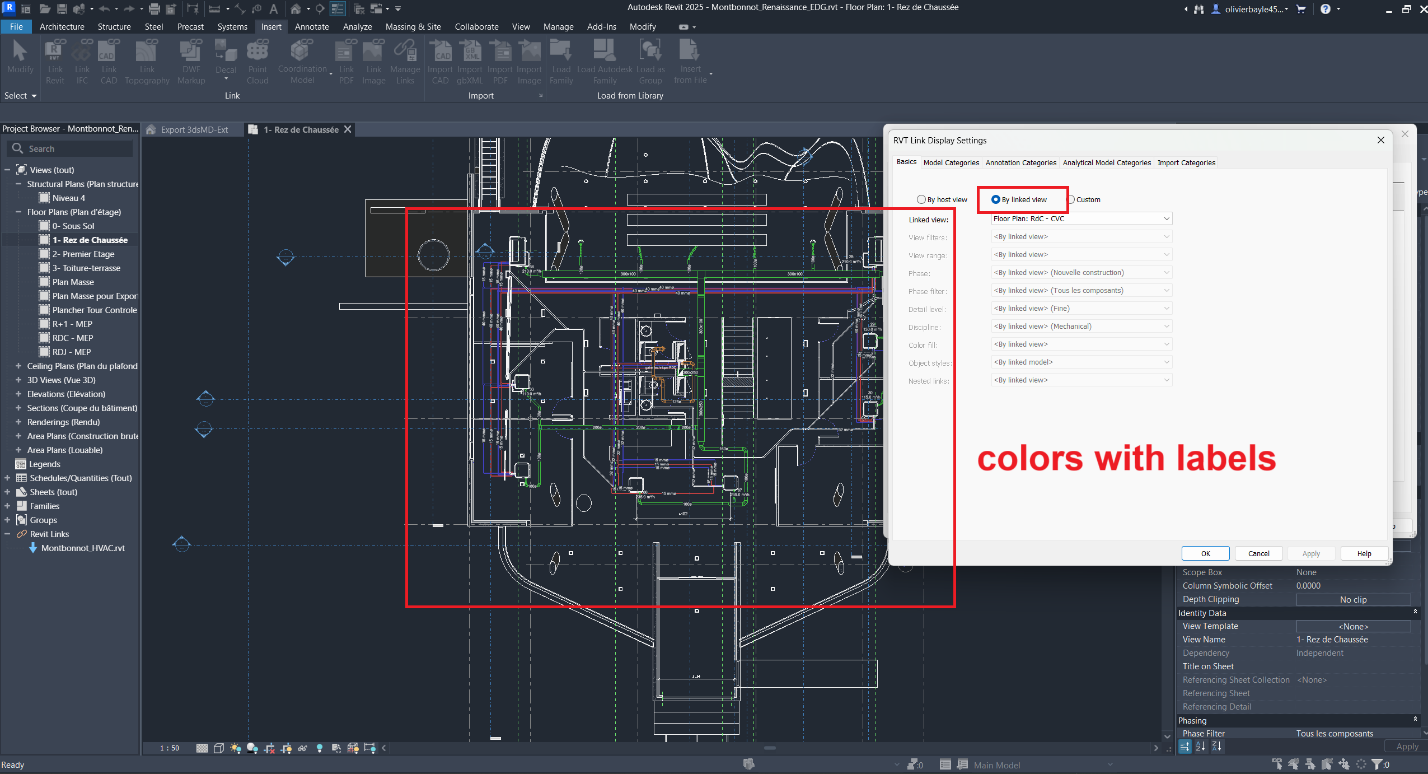 Modele coordination in Revit : more visualization controls (as linked model) - Autodesk Community