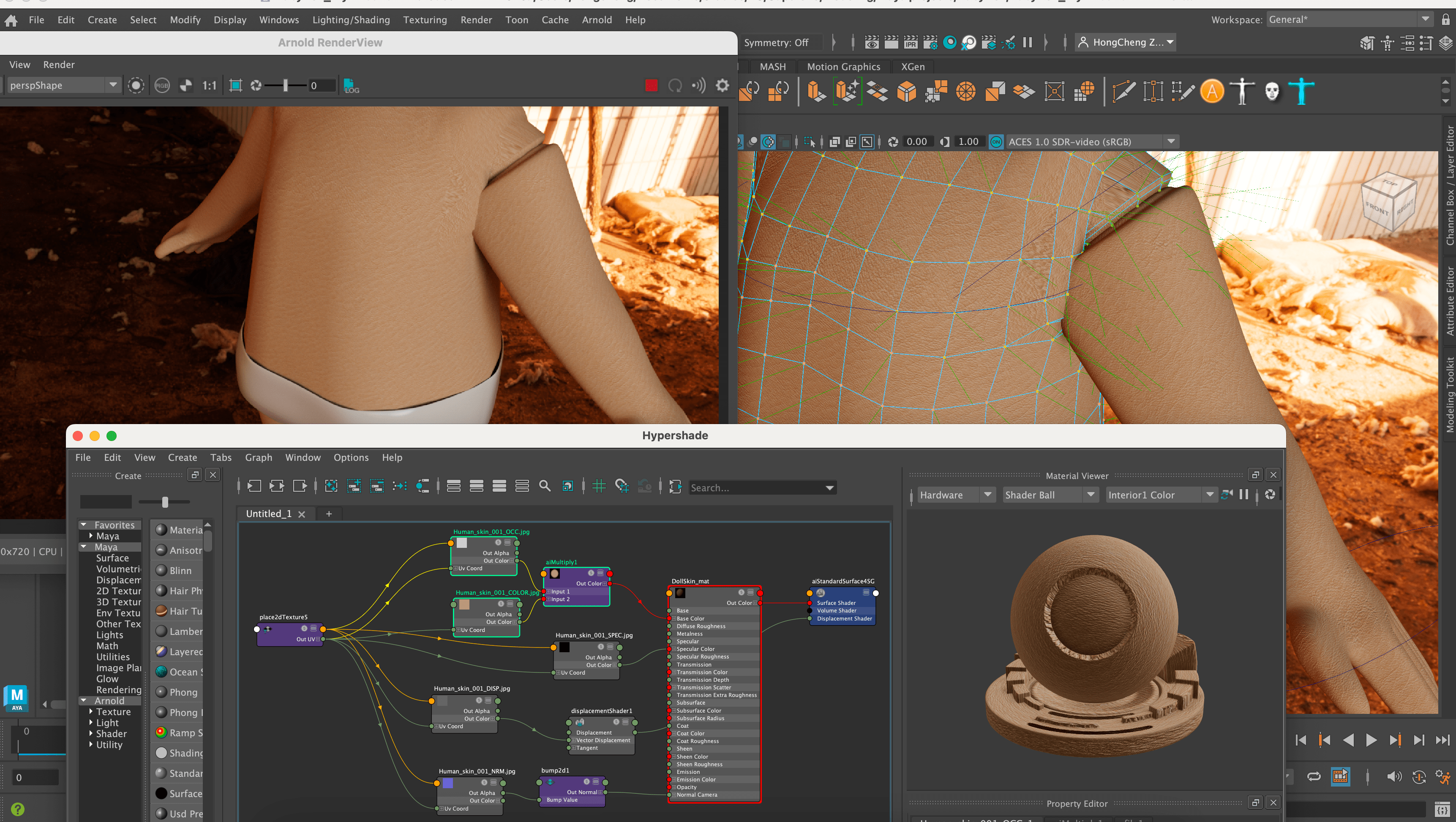 Solved: Maya model inside Arnold renderer looks different than viewport - Autodesk Community
