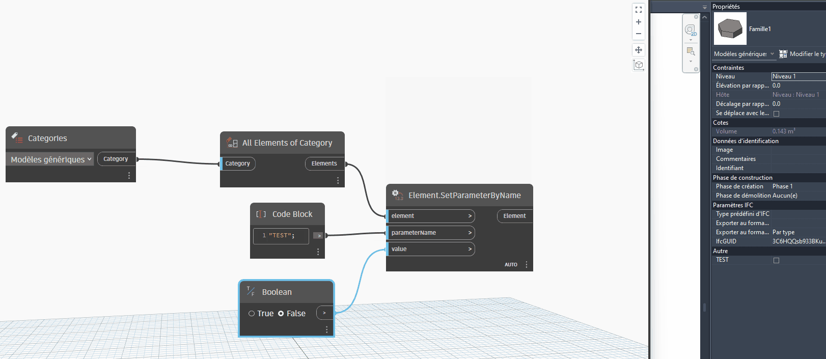 Résolu : Revit : Commander un Paramètre OUI/NON en fonction du remplissage d'un paramètre TEXTE ...