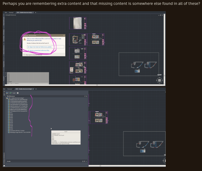 Solved: missing objects and lines in the file - Autodesk Community