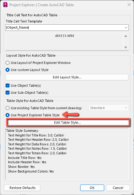 Solved: Custom Alignment tables - Autodesk Community