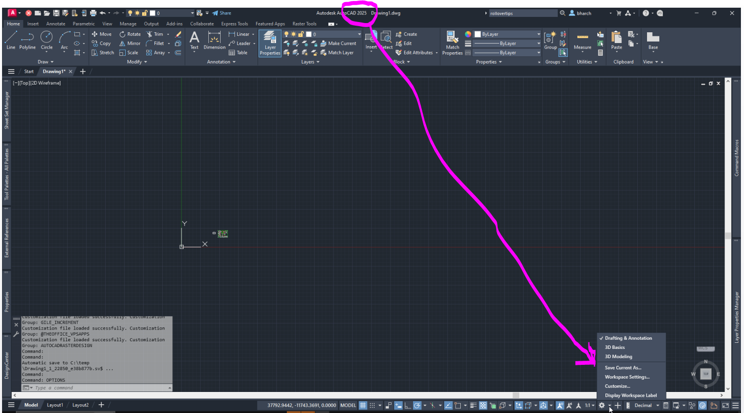 Autocad 2025 All Workspace Missing Autodesk Community