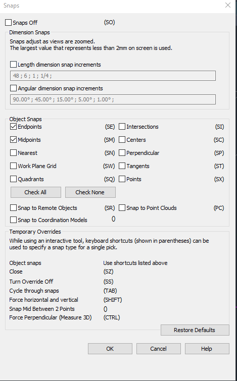 How do I turn off angle snaps for 3-point arc? - Autodesk Community