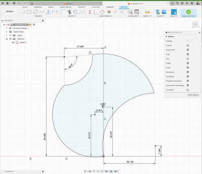 Solved: How to define (blue to black) irregularly shaped sketches - Autodesk Community
