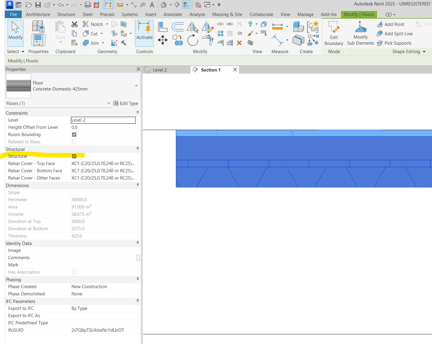 Warning in analytical automation for slab - Autodesk Community