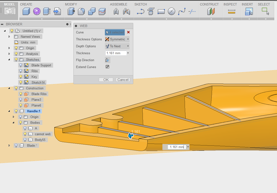 Solved: Rib Web workflow ???? confused with direction - Autodesk Community