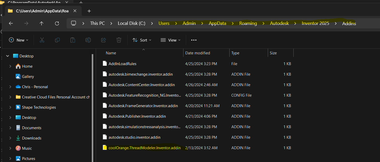 Cool Orange Thread Modeler in IV2023, 2024 and 2025 - Autodesk Community