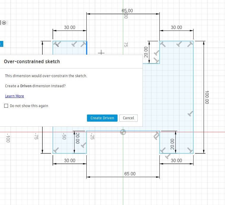Solved: Classic problem I guess - The sketch geometry is overconstrained - Autodesk Community