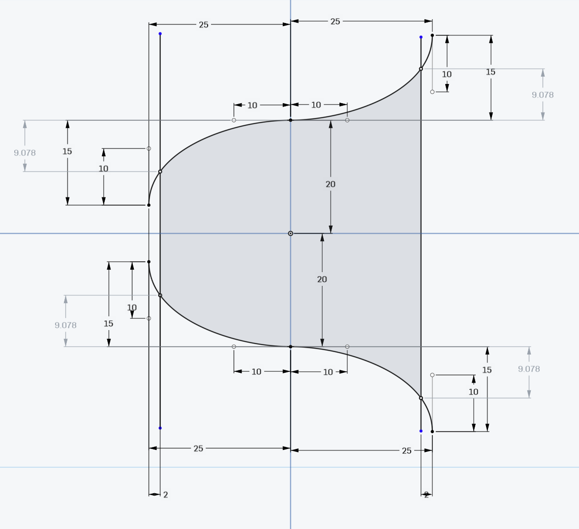 Solved: Asymmetric Curves (should be symmetric) - Autodesk Community