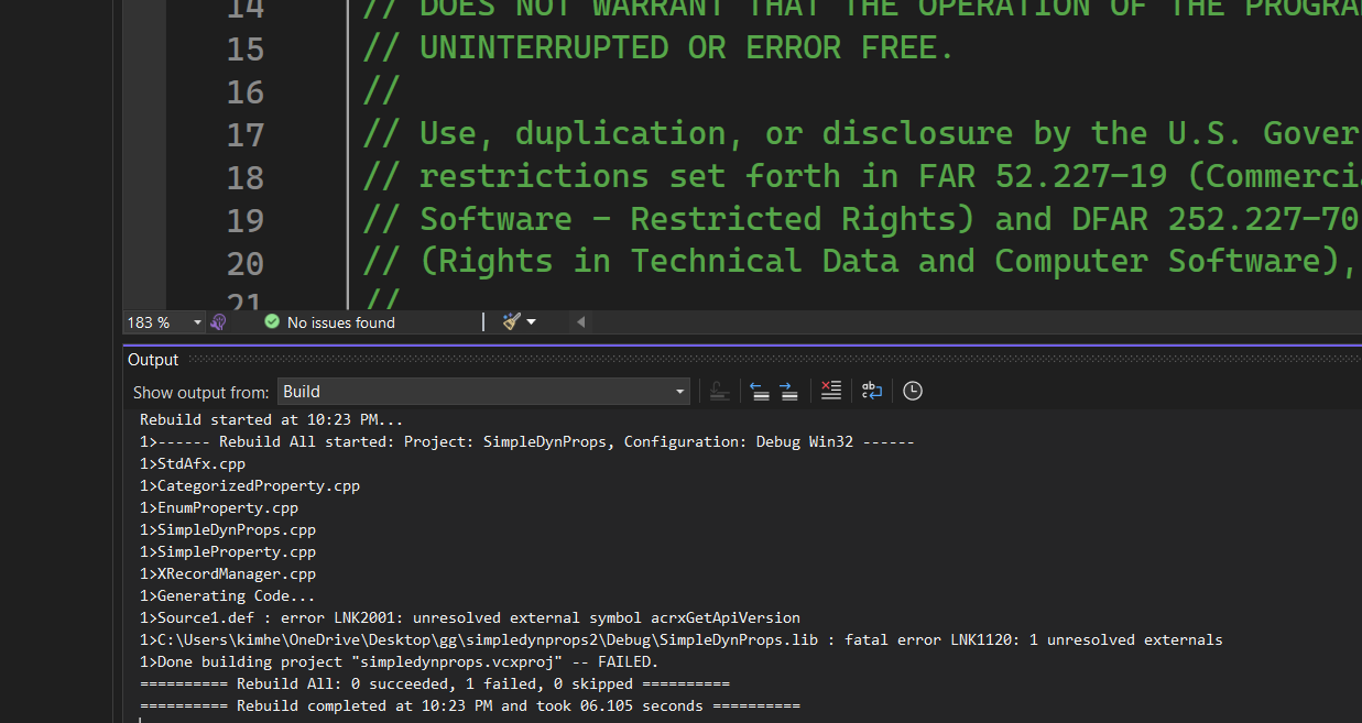 Solved: unresolved external symbol acrxGetApiVersion - Autodesk Community