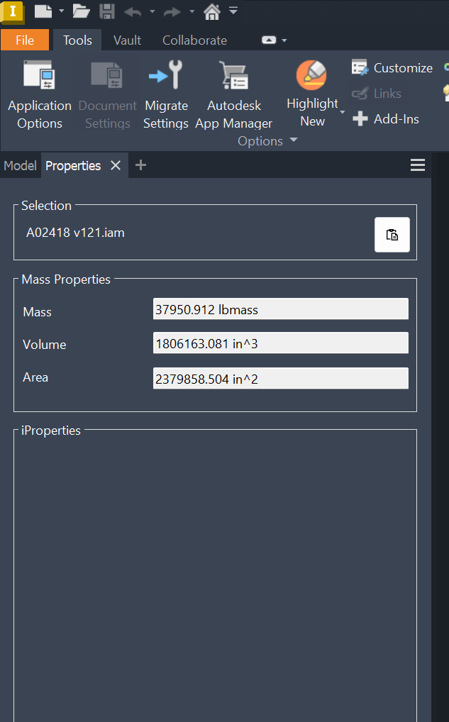 Customize the Inventor 2025 part/assembly properties browser - Autodesk ...