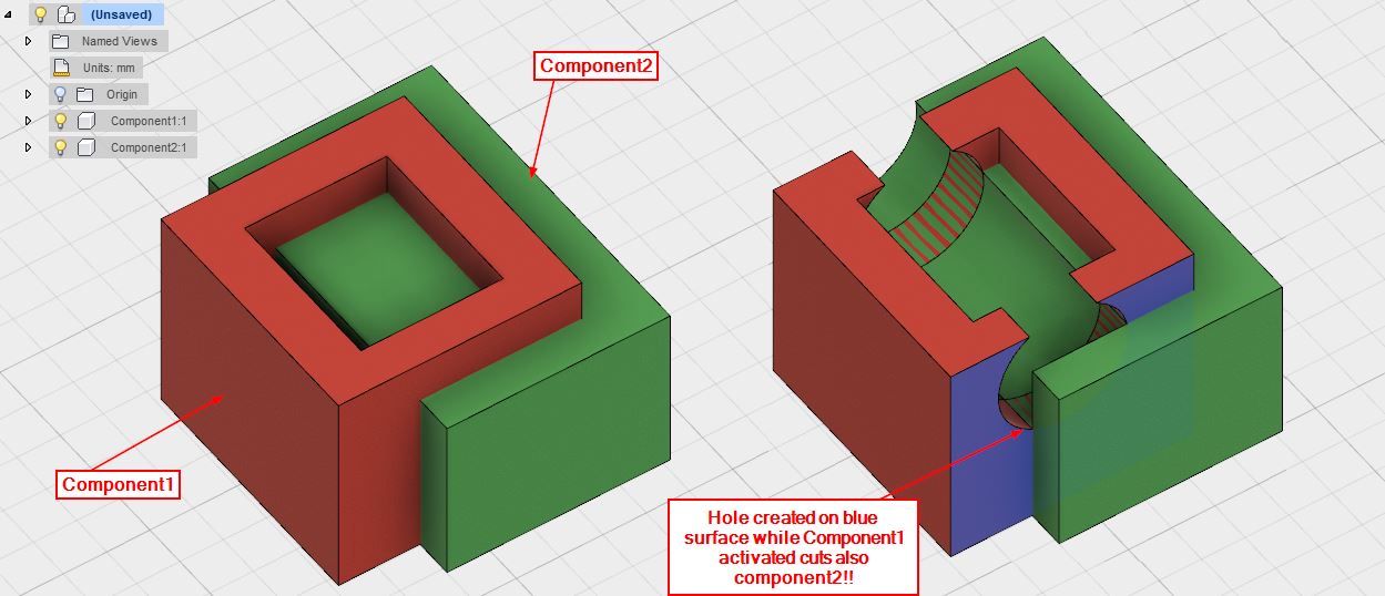 Hole feature odd behaviour - Autodesk Community