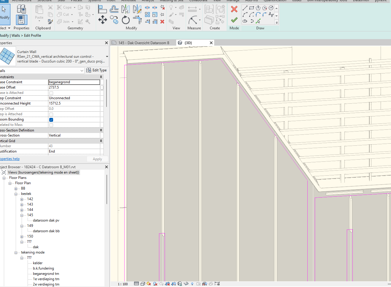 trapezoidal sheet metal facade - Autodesk Community