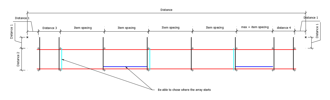 Solved: Array between to points that are streched in X and Y axis - Autodesk Community