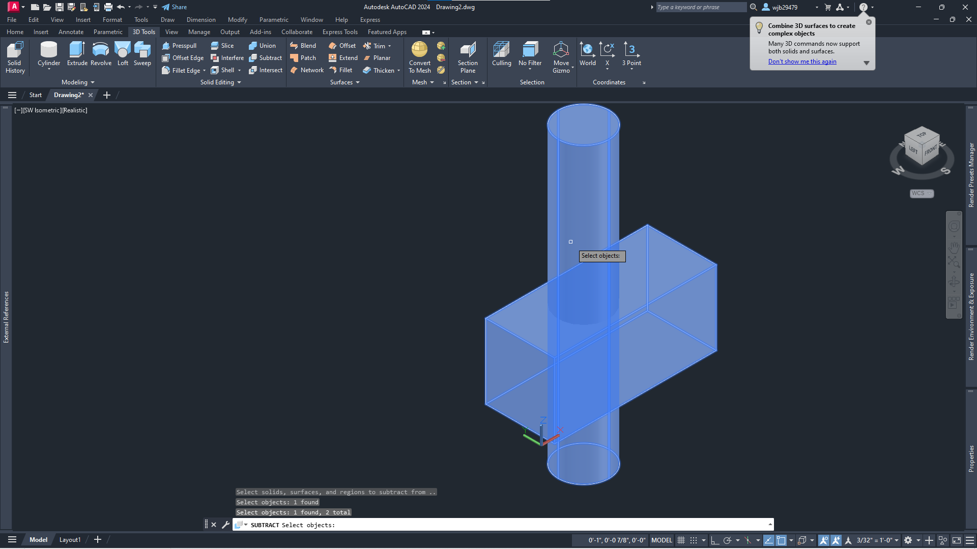 Issues with SUBTRACT command - Autodesk Community
