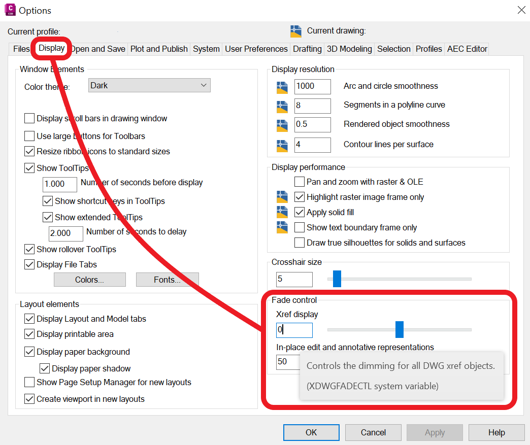 Turn off layer fading - 2024 - Autodesk Community