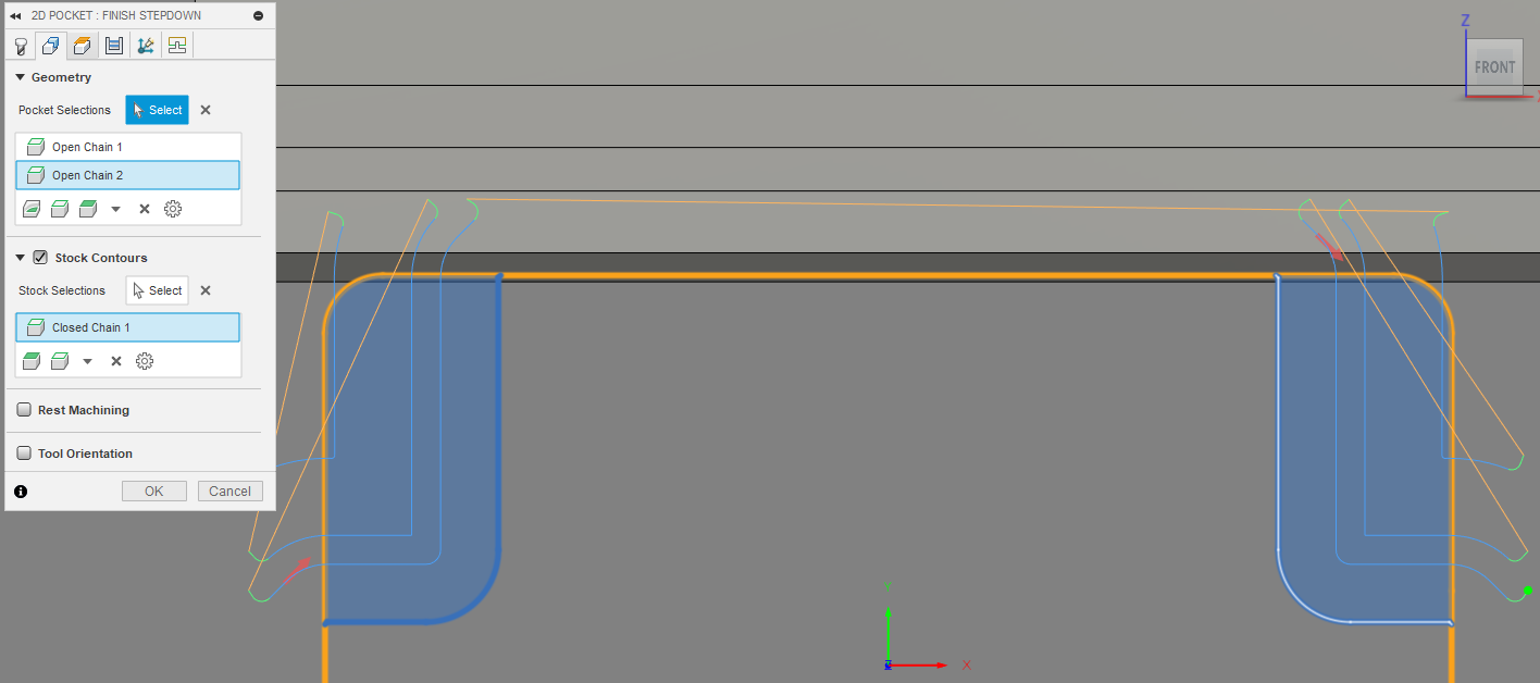 Warning: Extensions from different contours intersect. Overlapping ...