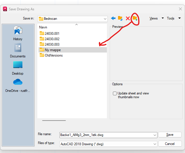 Creating a new folder in save dialog causes issues while naming - Autodesk Community
