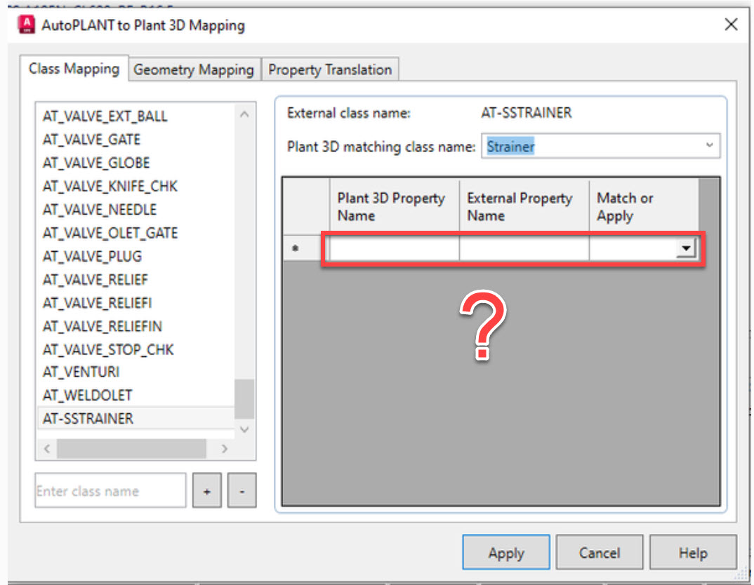 Converting AutoPLANT Specs to Plant 3D 2024 - Class Mapping - Autodesk Community
