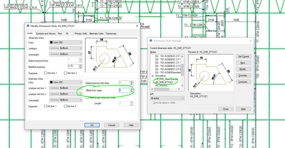 Solved: DIMENSION EXTENTIONS LINES - OFFSET - Autodesk Community