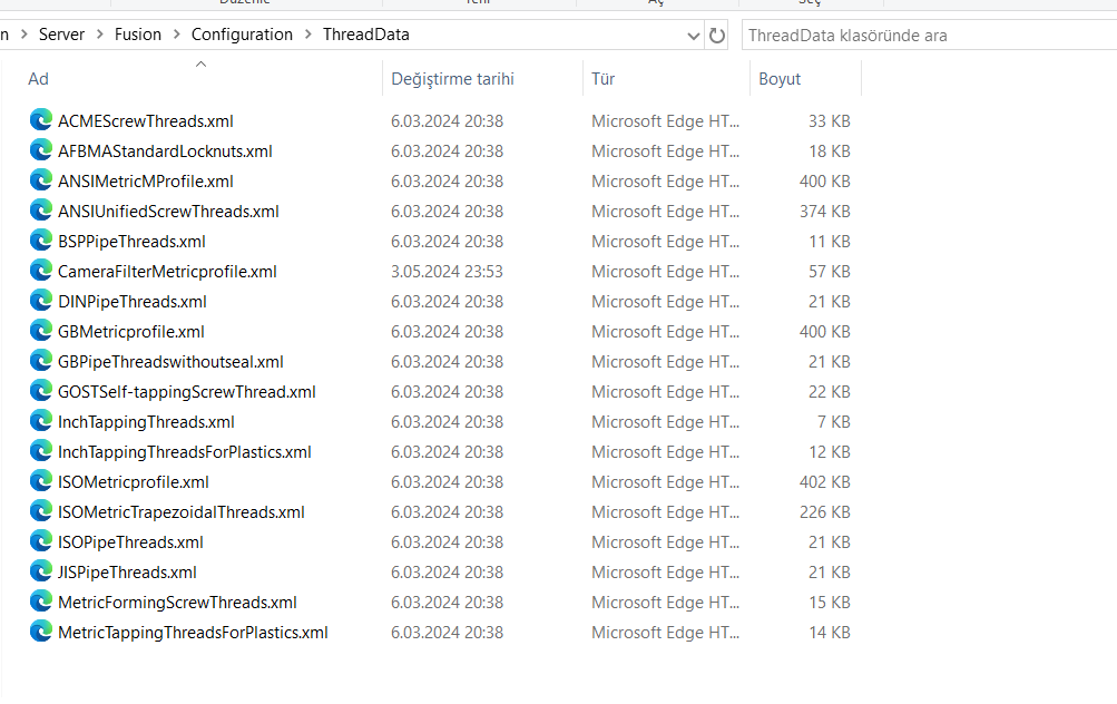 Solved: Not All the thread types showing - Autodesk Community