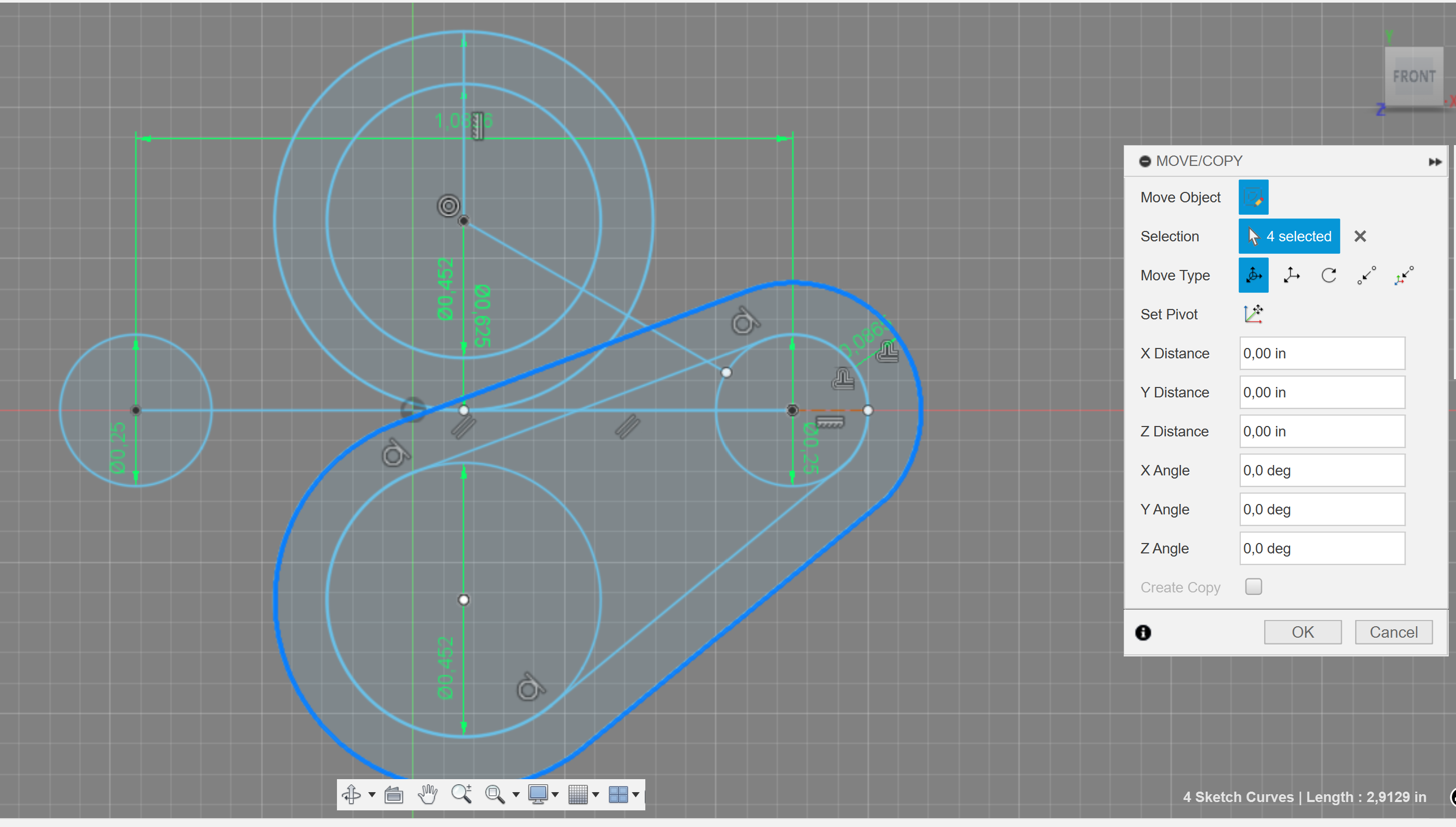 Solved: Move and Rotate Arrows Missing in sketch , either which selecting move or on copy and ...