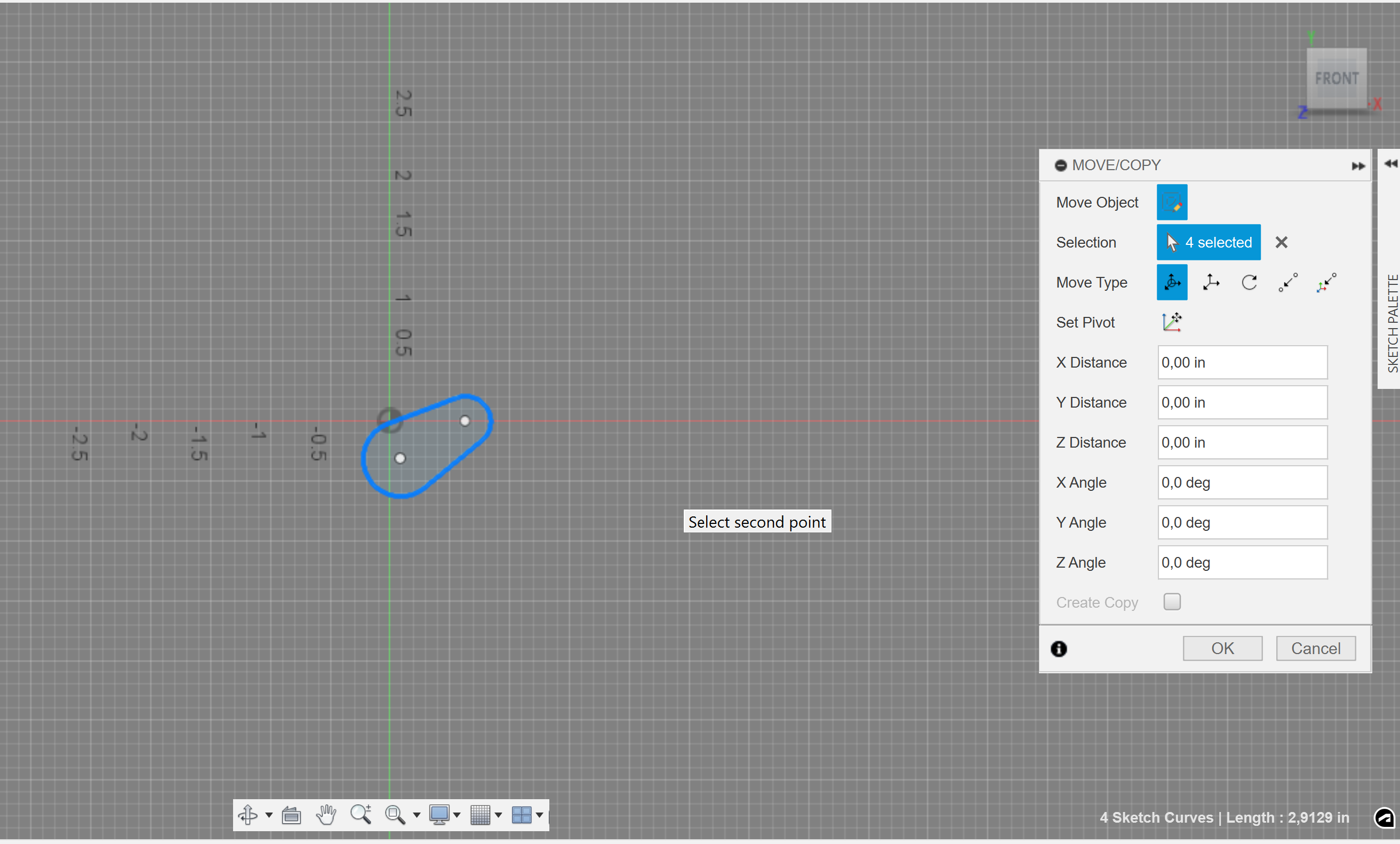 Solved: Move and Rotate Arrows Missing in sketch , either which selecting move or on copy and ...