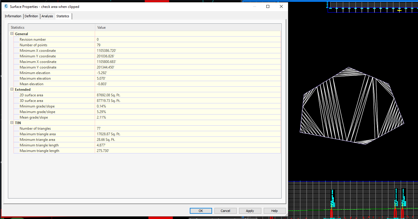 Slope area table report limits - Autodesk Community