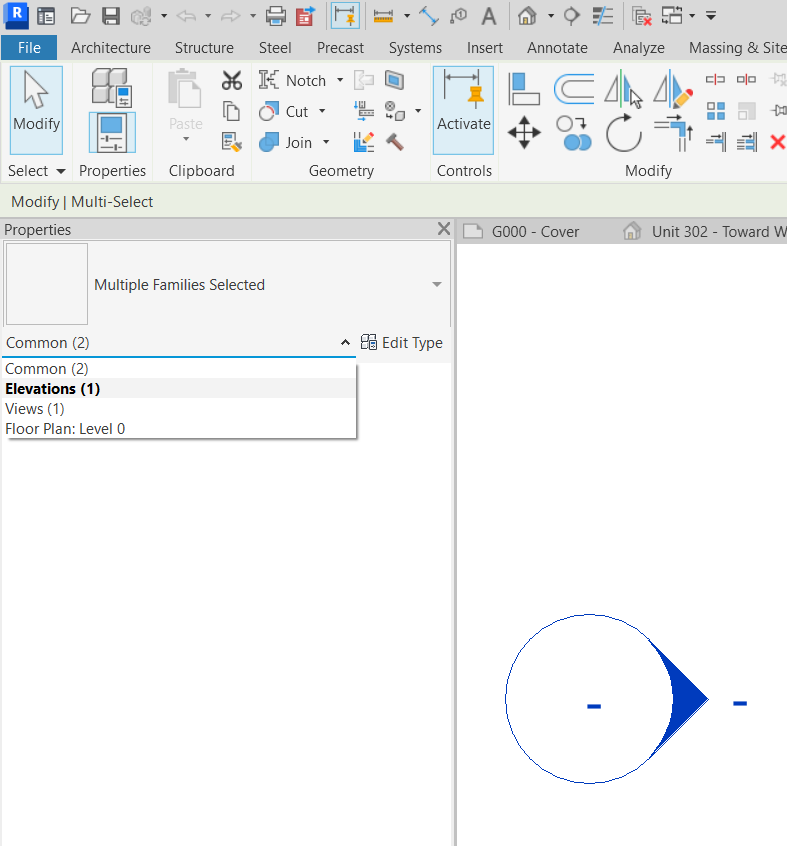 Elevation filter only removing arrow - Autodesk Community