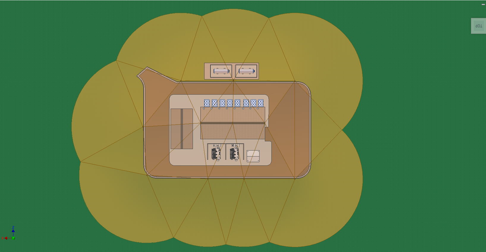 polyface mesh / whatever - to connect 3 points in 3D space with radis ...