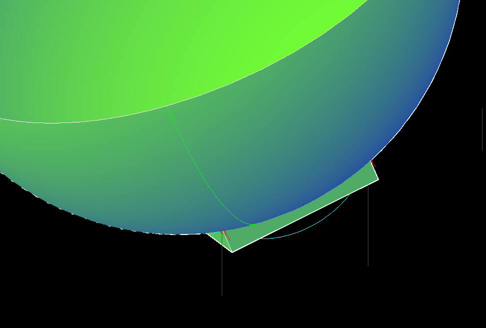 polyface mesh / whatever - to connect 3 points in 3D space with radis ...