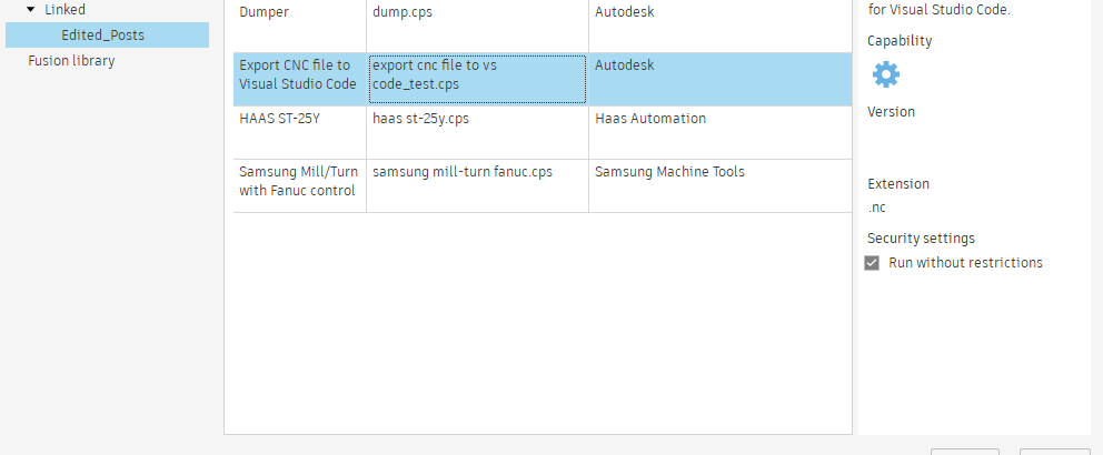 Error when trying to export a cnc file for editing a post processor. - Autodesk Community