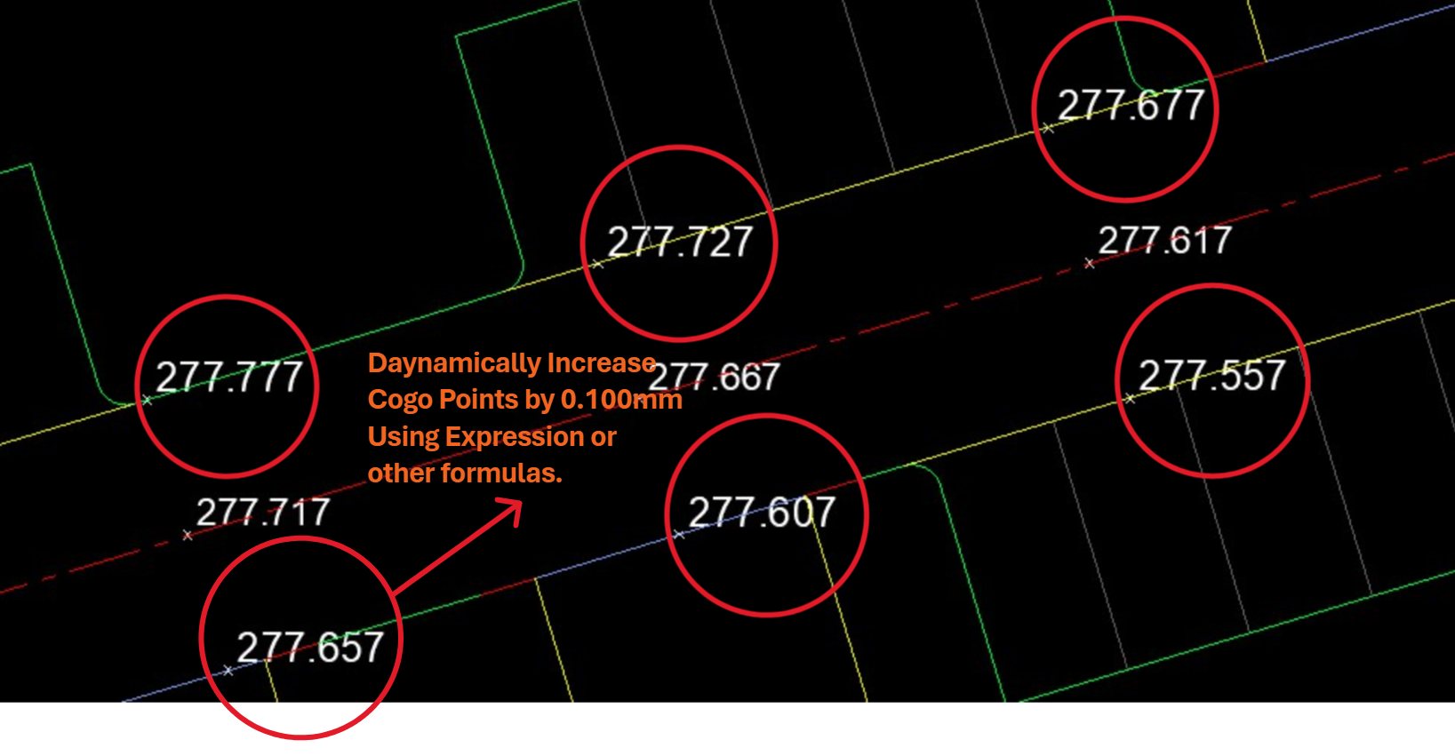 Solved: Increasing Elevation of Existing Cogo Points by 100mm Using Expressions in Civil 3D ...