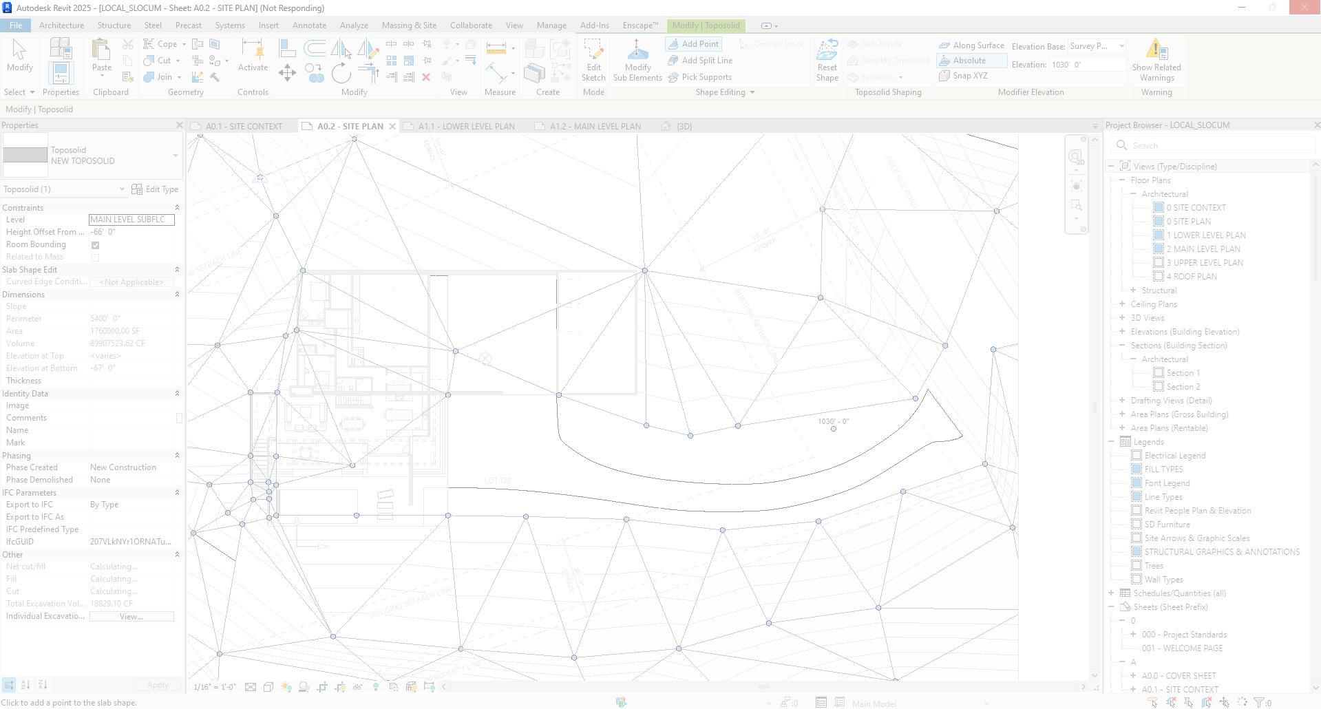 Revit 2025 Toposolid fails to add points and crashes - Autodesk Community