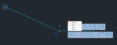Solved: North and eas coordinates as per sketch with N01.000 instead N ...