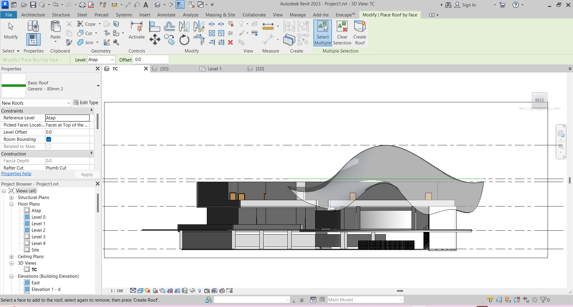Cannot make roof by mass - Autodesk Community