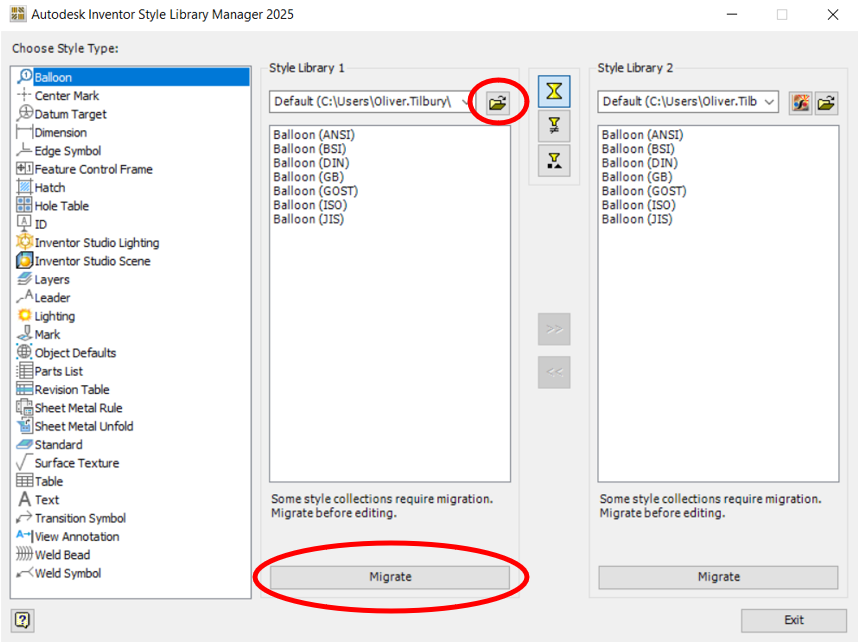 Solved: Inventor 2025 not allowing re-direction to custom Design Data Folder - Autodesk Community
