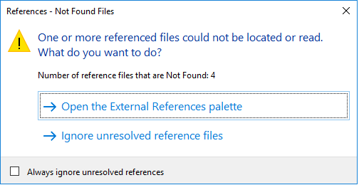Solved: Check if there are any unresolved references - Autodesk Community