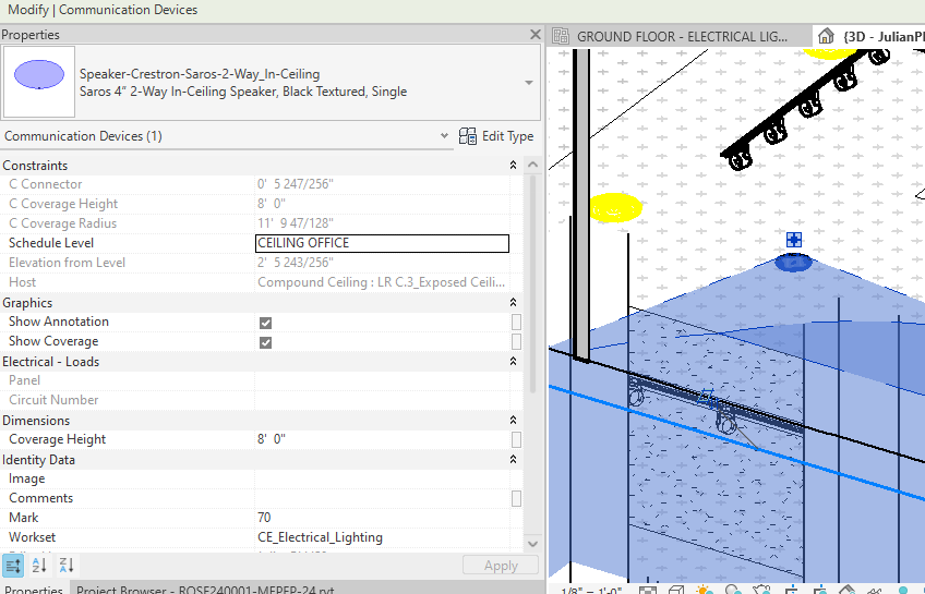 Solved: Issue with Ceiling Speaker Configuration in Lighting Plan - Autodesk Community