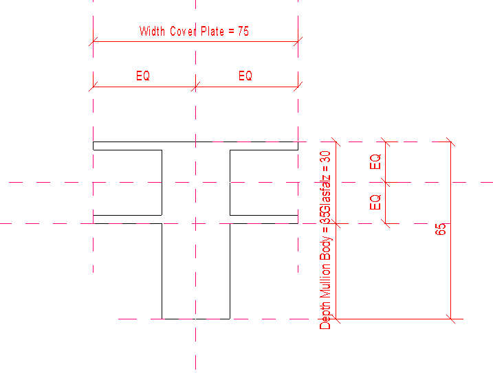 Solved: How to join 'T' shaped mullion and transoms in a curtain wall ...