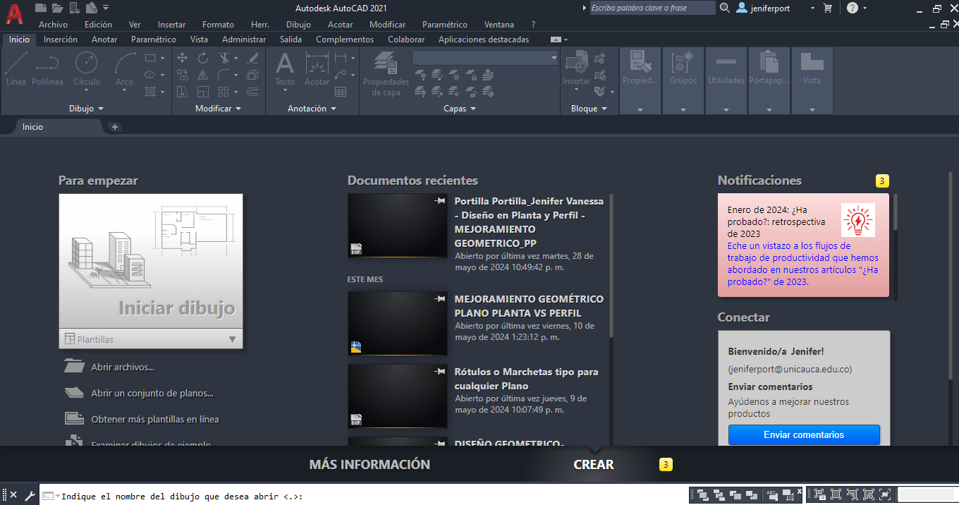 Solved: No se despliega barra de menus, todo en barra de comandos en AutoCAD 2021 - Autodesk ...