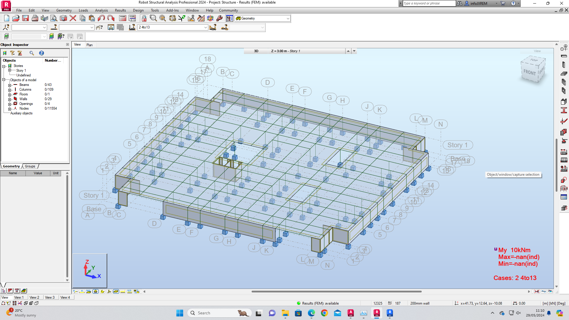 Robot giving zero results for my analysis - Autodesk Community